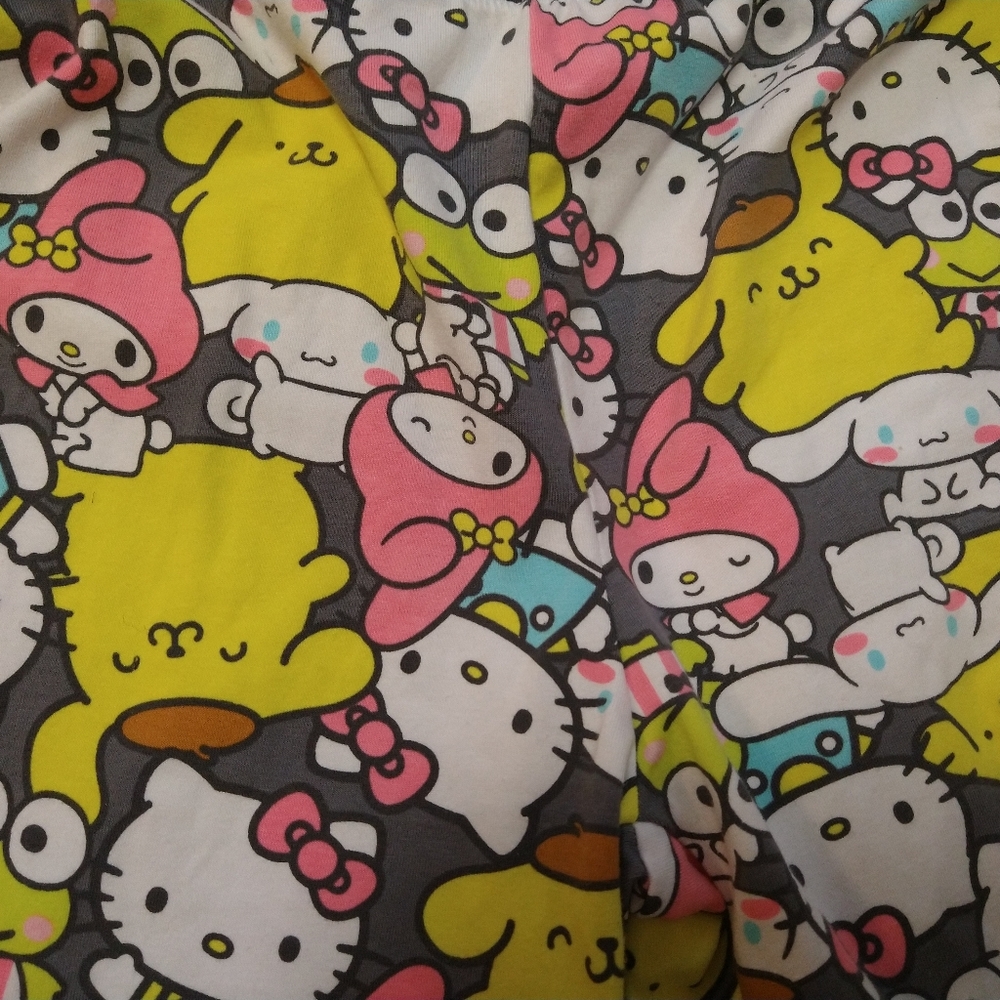 2022 Hello Kitty Sanrio Graphic Flare Stretch Spandex… - Gem